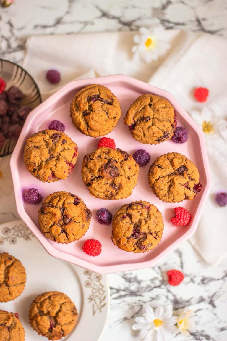 The best gluten-free chocolate raspberry muffins - Chris says nature